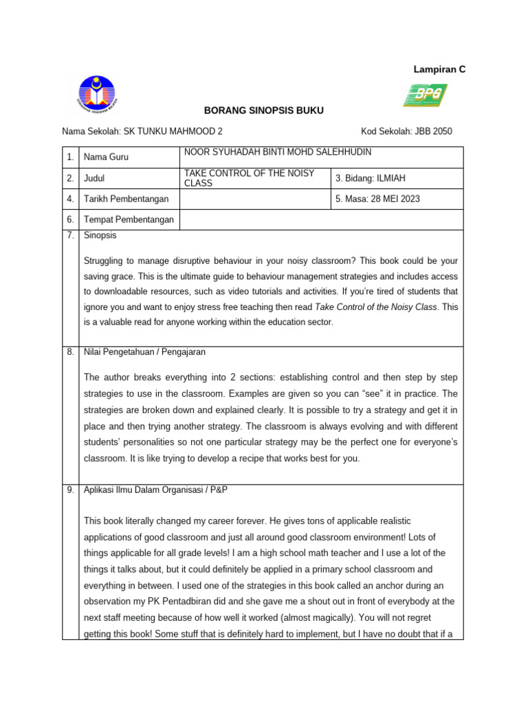 Take Control of the Noisy Class | PDF