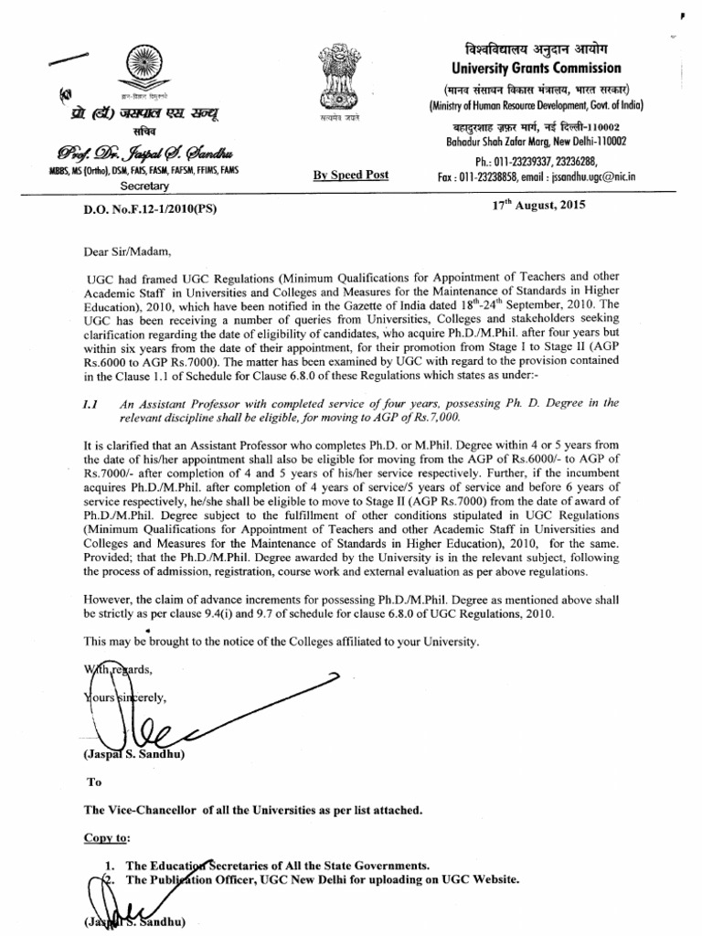 UGC Regulation | PDF