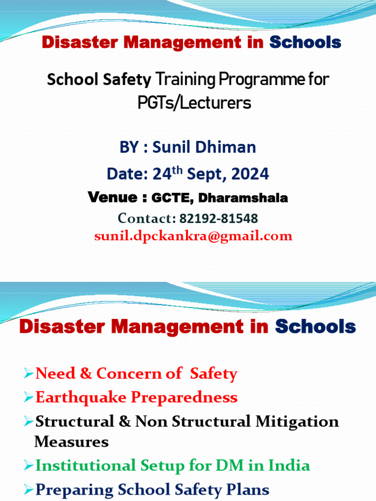 School Disaster Management) | PDF