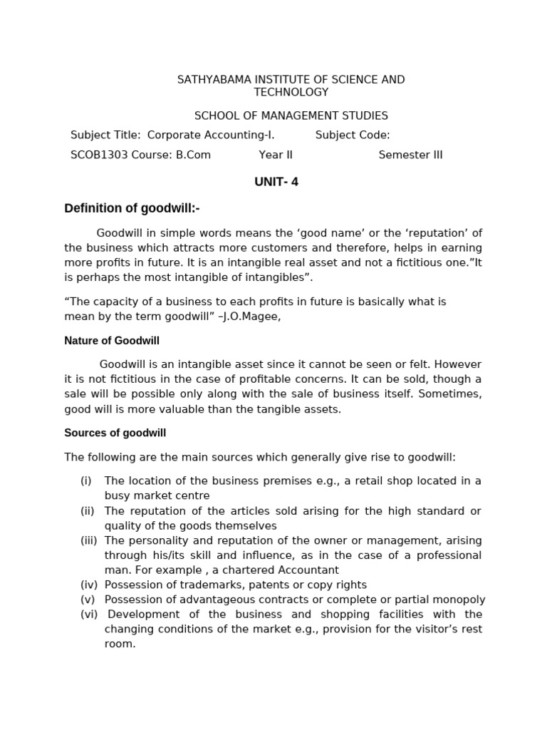 Unit - 4 Course Material | PDF