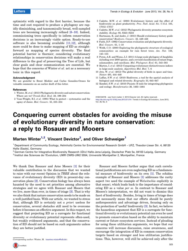 Conquering Current Obstacles For Avoiding The Misuse of Evolutionary ...