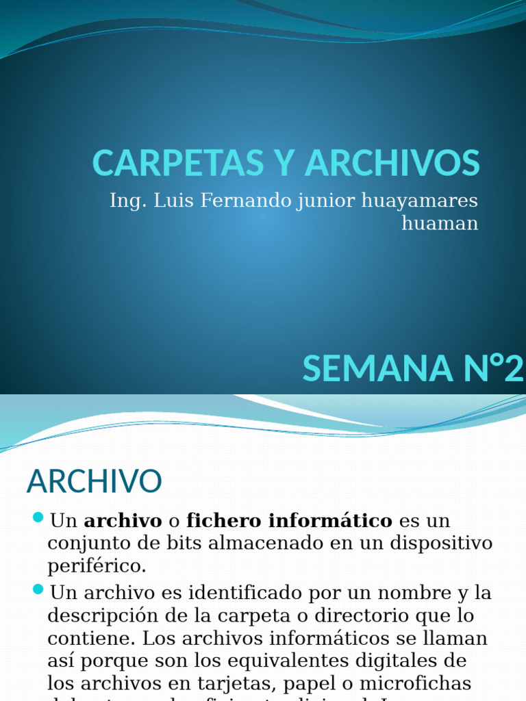 clase n°2-archivos y carpetas | PDF