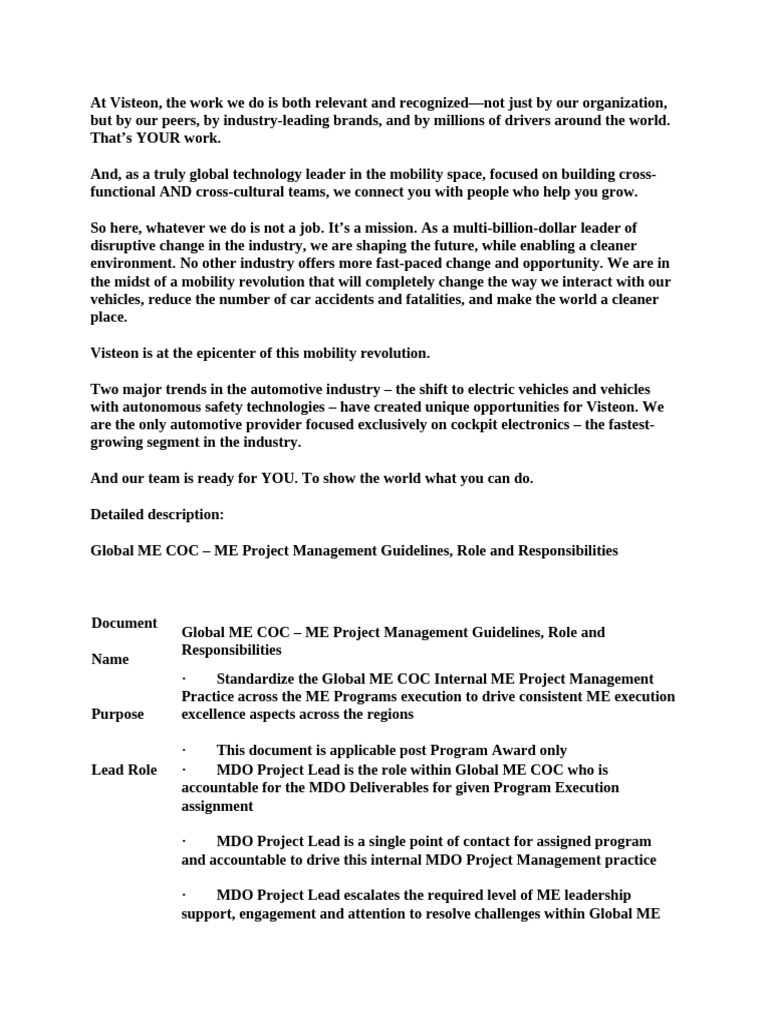 ME Project Management Guidelines | PDF | Project Management