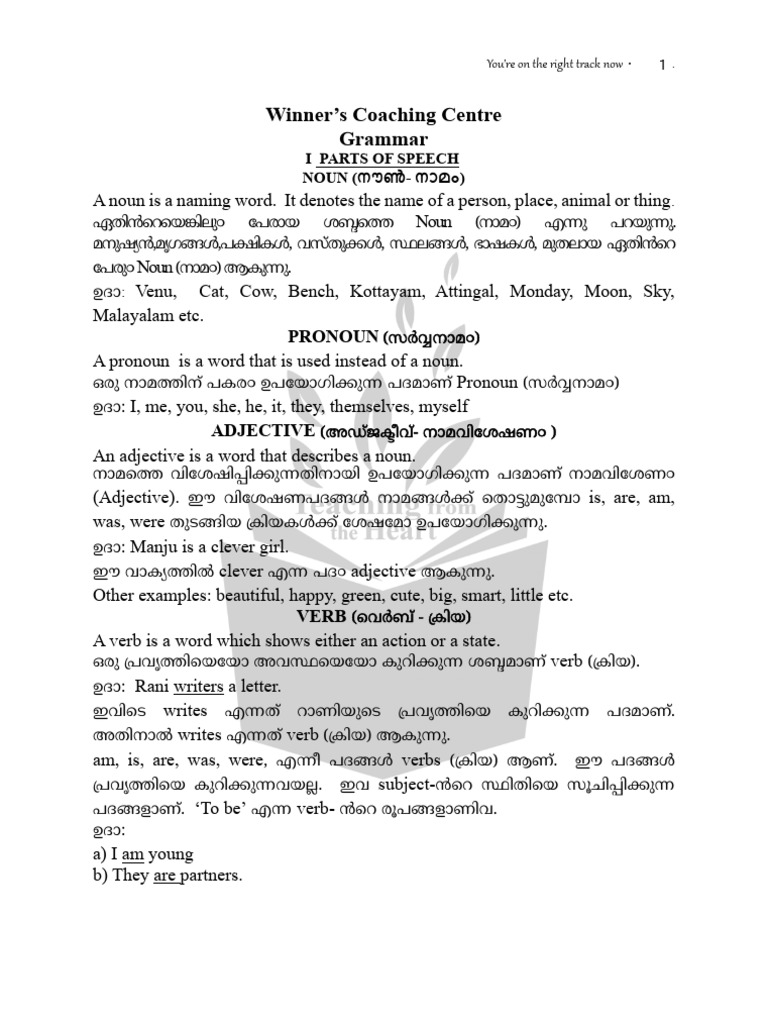 Condensed Winner's English Grammar Package | PDF