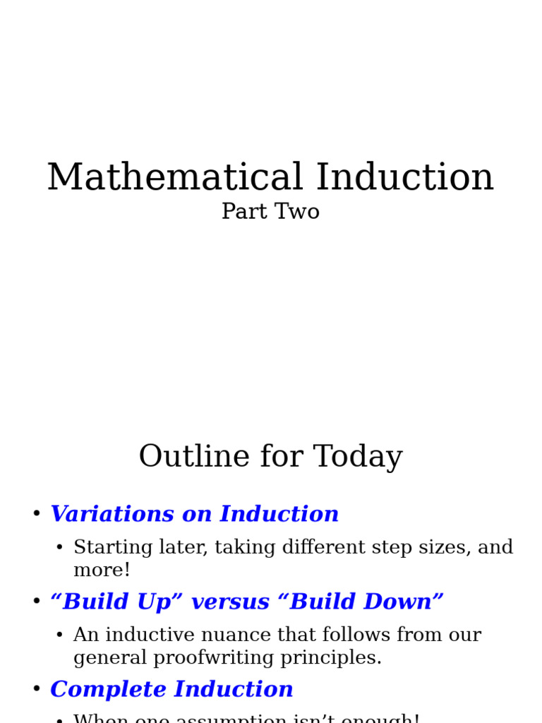 Induction Slides | PDF
