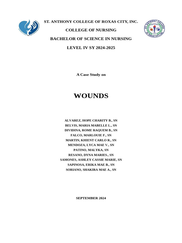 Pdrrmo Case Study Wounds | PDF