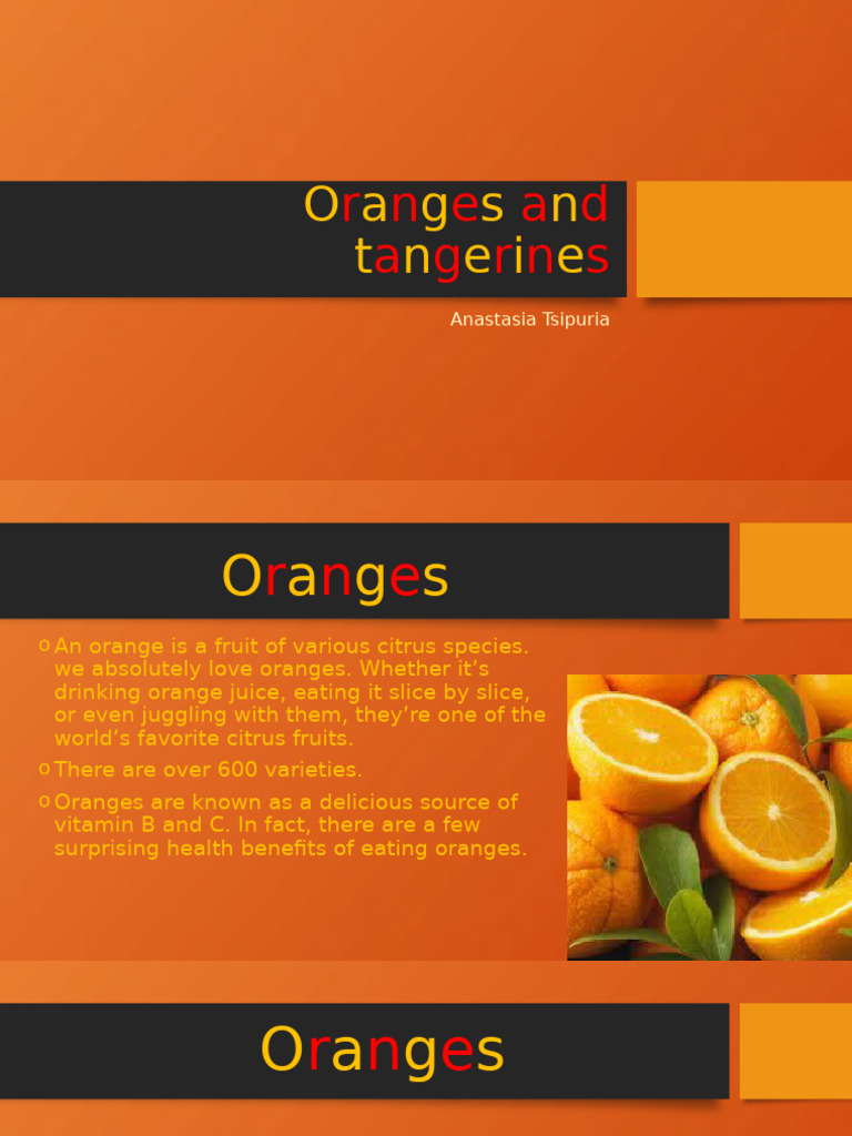 Oranges and Tangerines | PDF