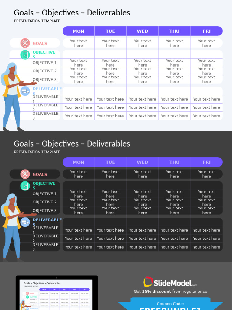 FF0428 01 Goals Objectives Deliverables Slide Template 16x9 1 | PDF