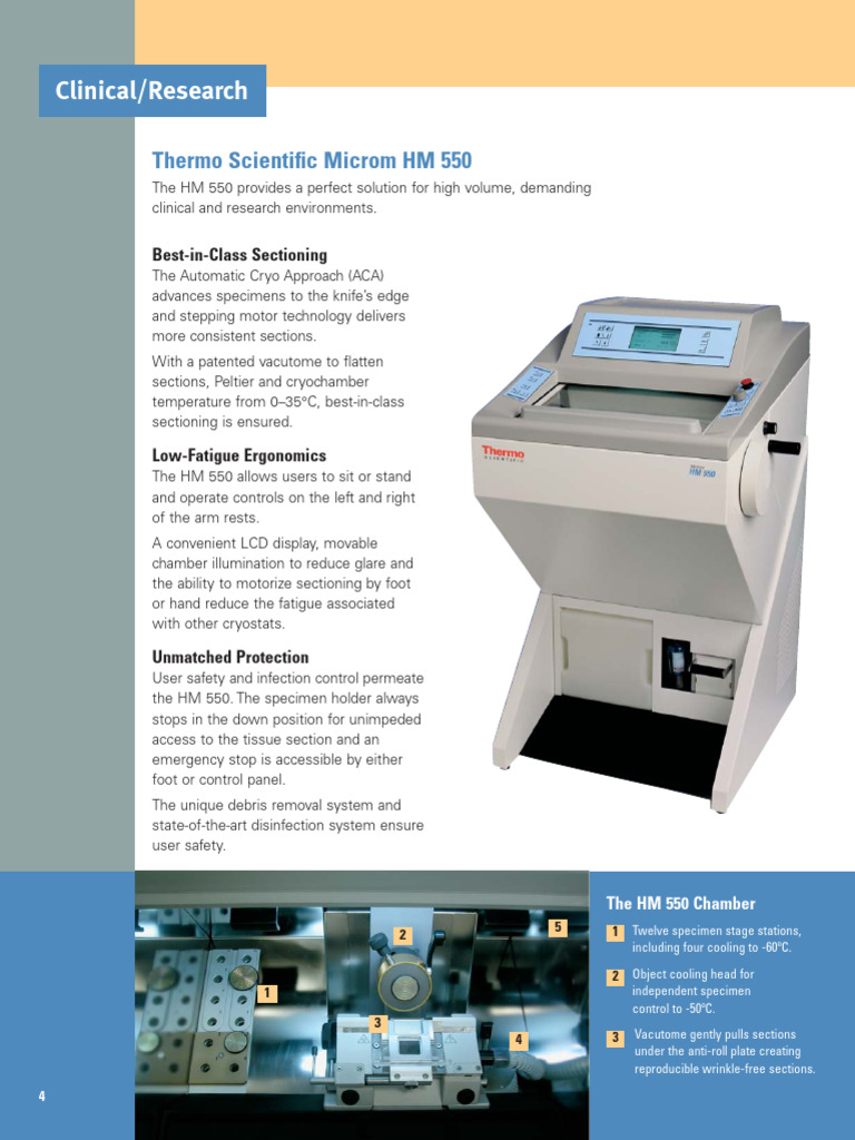 Microm HM550 Brochure | PDF