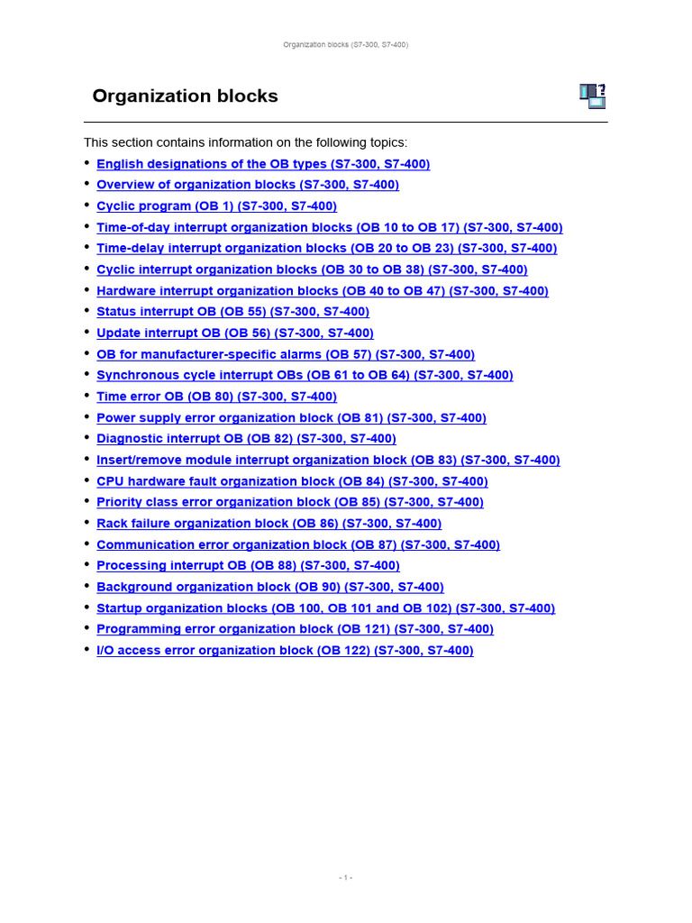 Organization Blocks | PDF