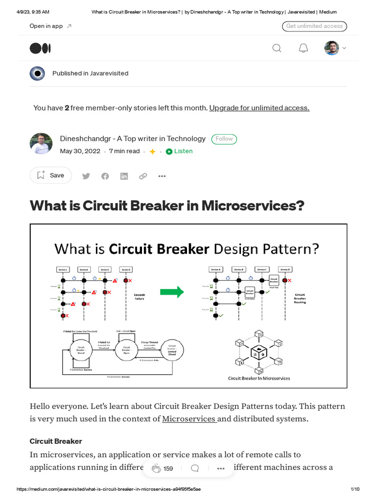 What Is Circuit Breaker in Microservices - by Dineshchandgr - A Top Writer in Technology ...
