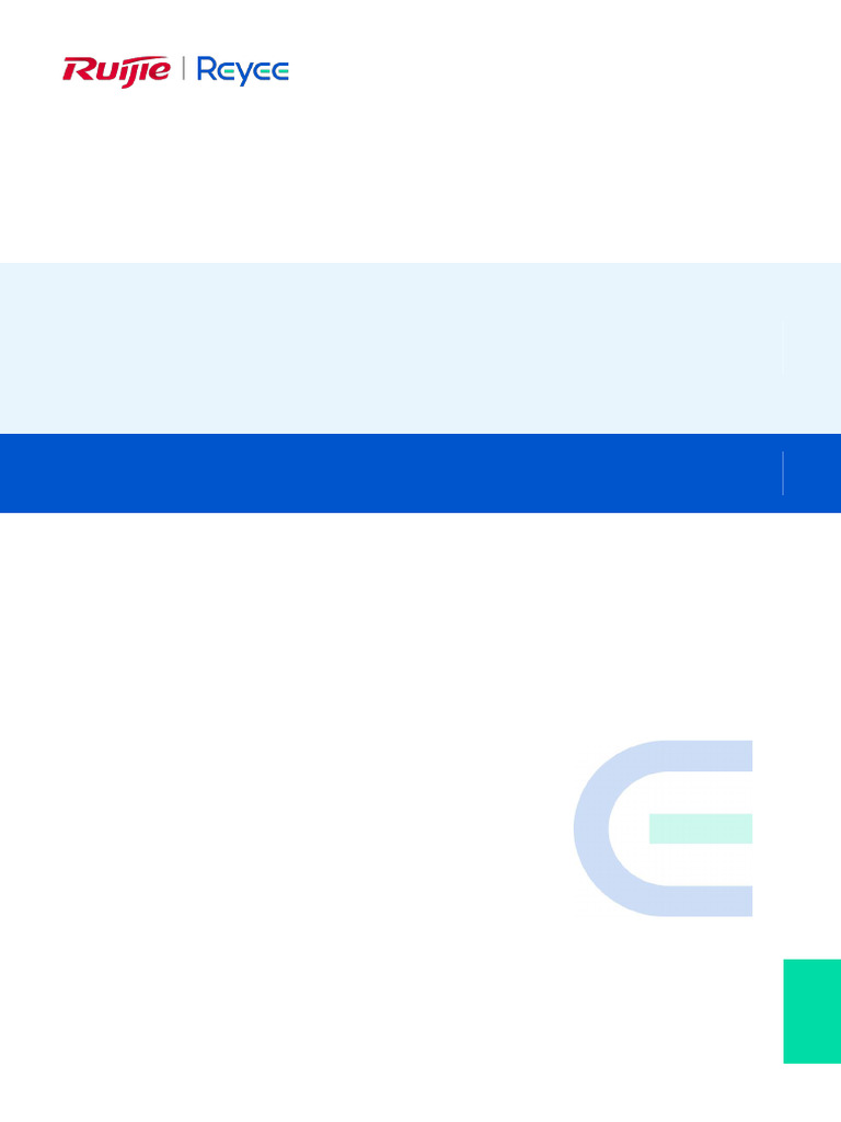 Cookbook Implementasi Router Wi-Fi Mesh Ruijie Reyee (V1.1) | PDF