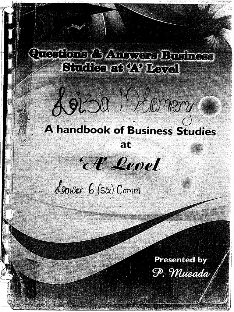 Business Studies Best Book | PDF