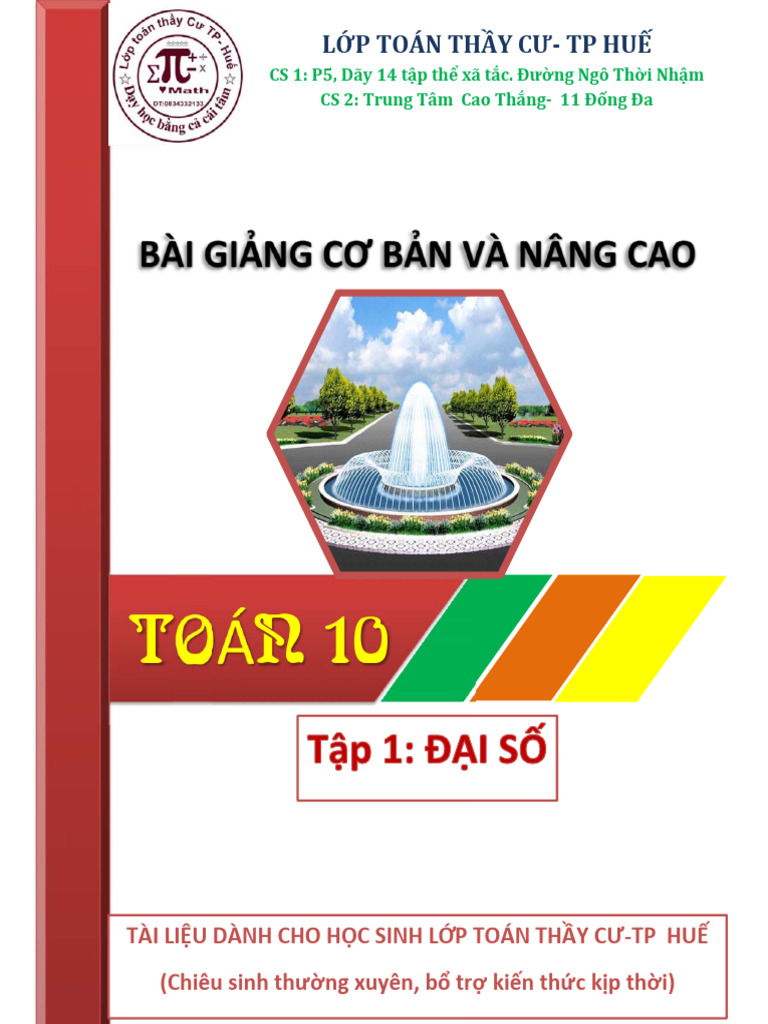 Bai Giang Co Ban Va Nang Cao Toan 10 Tap 1 Dai So 10 | PDF