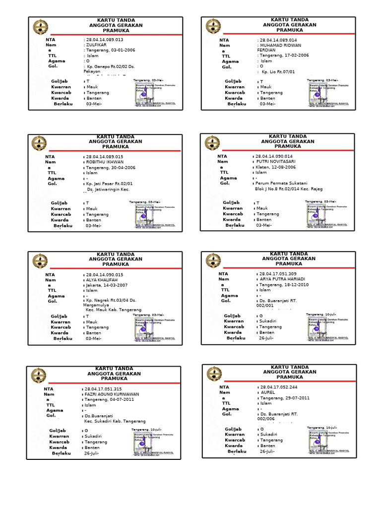 Contoh Kta | PDF