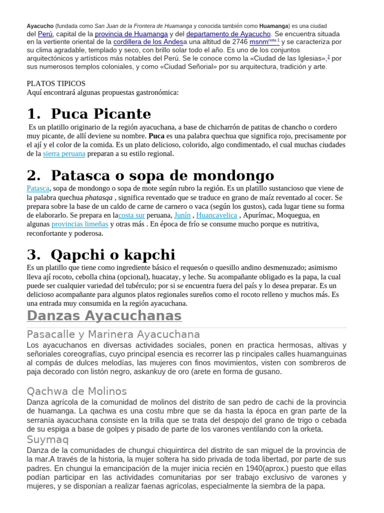 ayacucho | PDF