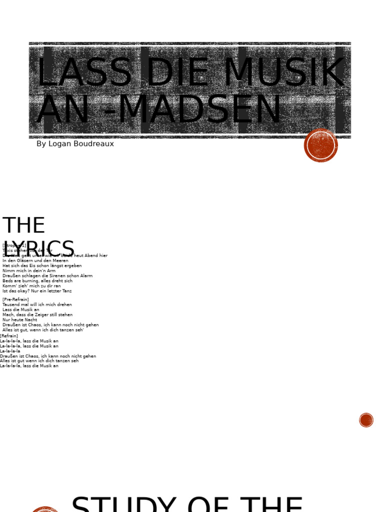 Lass Die Musik An - Madsen | PDF