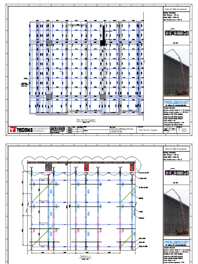 TECON Ring-Lock Scaffolding Formwork Solution | PDF