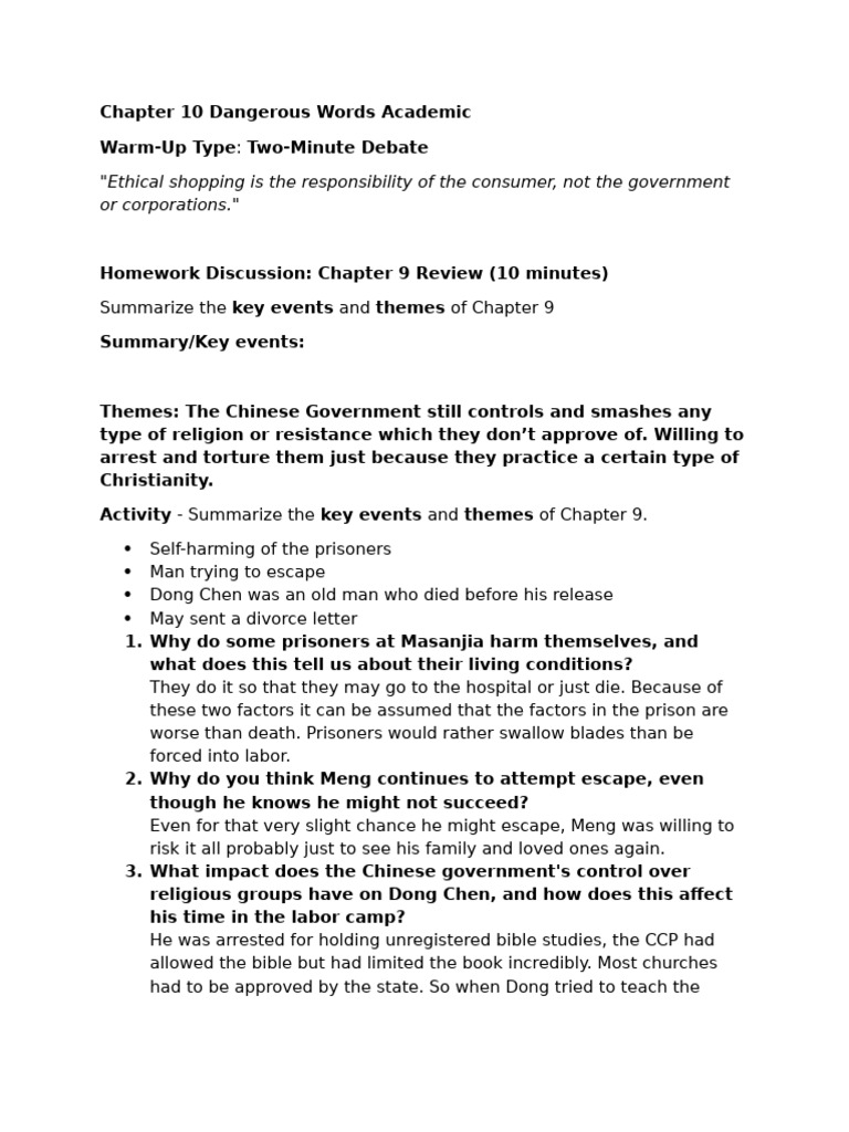 Chapters 9 and 10 | PDF