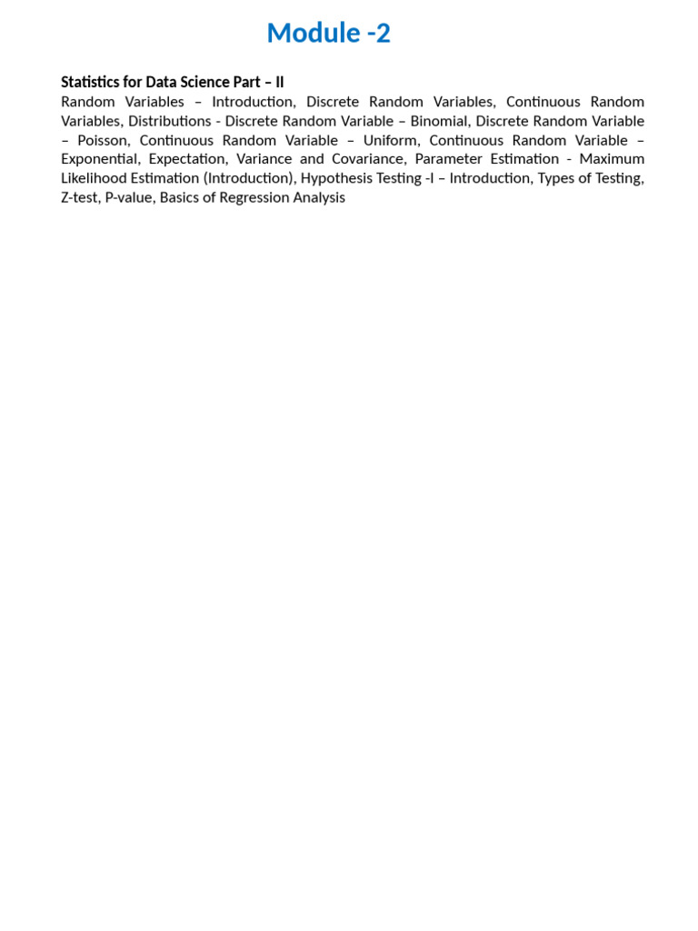 Module2 - Dr. Anuj Chauhan - Part1 | PDF