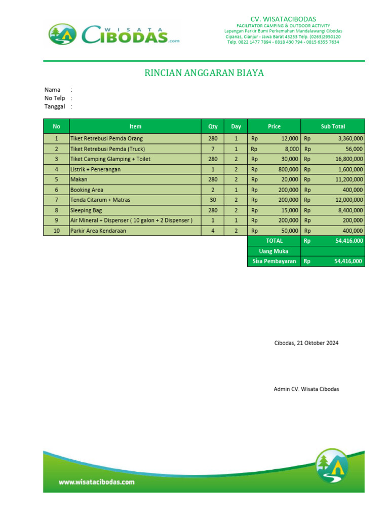 RAB 280 Glamping | PDF