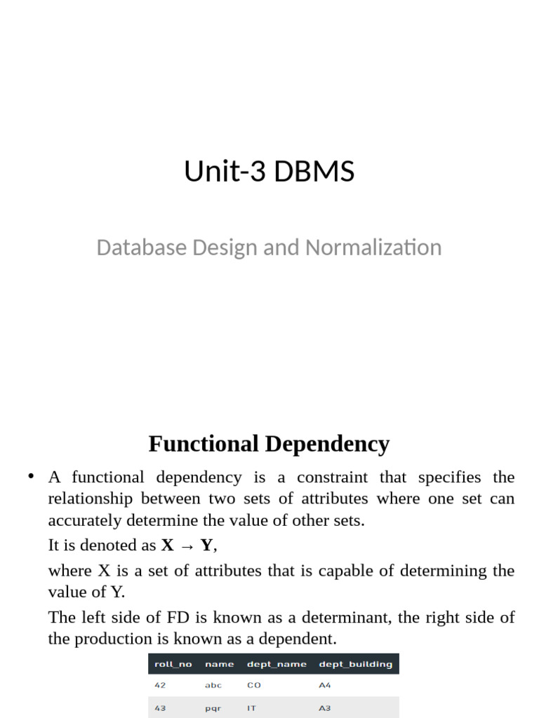 Unit 3.1 - FDS | PDF