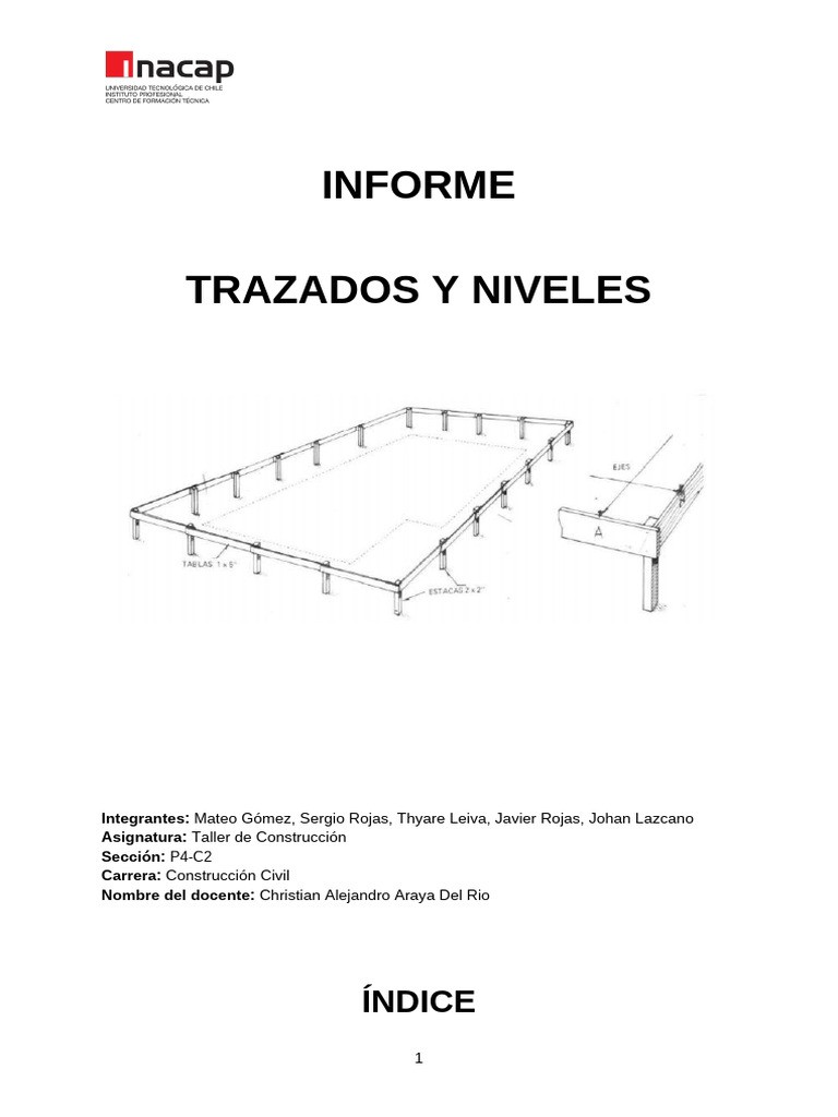 Informe Trazado y Niveles | PDF