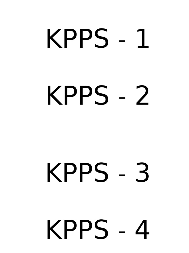 KPPS | PDF