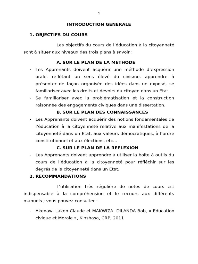 EDUCIT PROF SIKI CORRIGE Table de Matieres | PDF