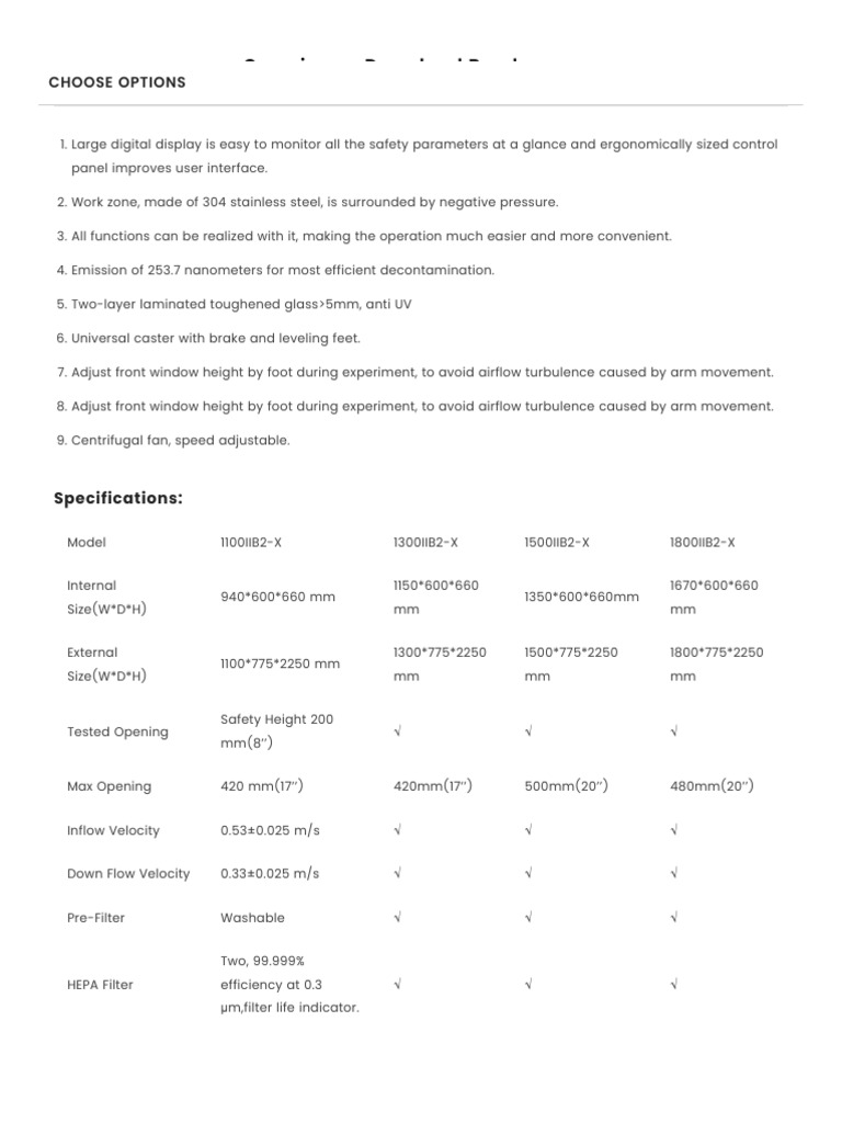 Class II B2 Biological Safety Cabinet – Lorderan | PDF Class II B2 Biological Safety Cabinet – Lorderan | PDF