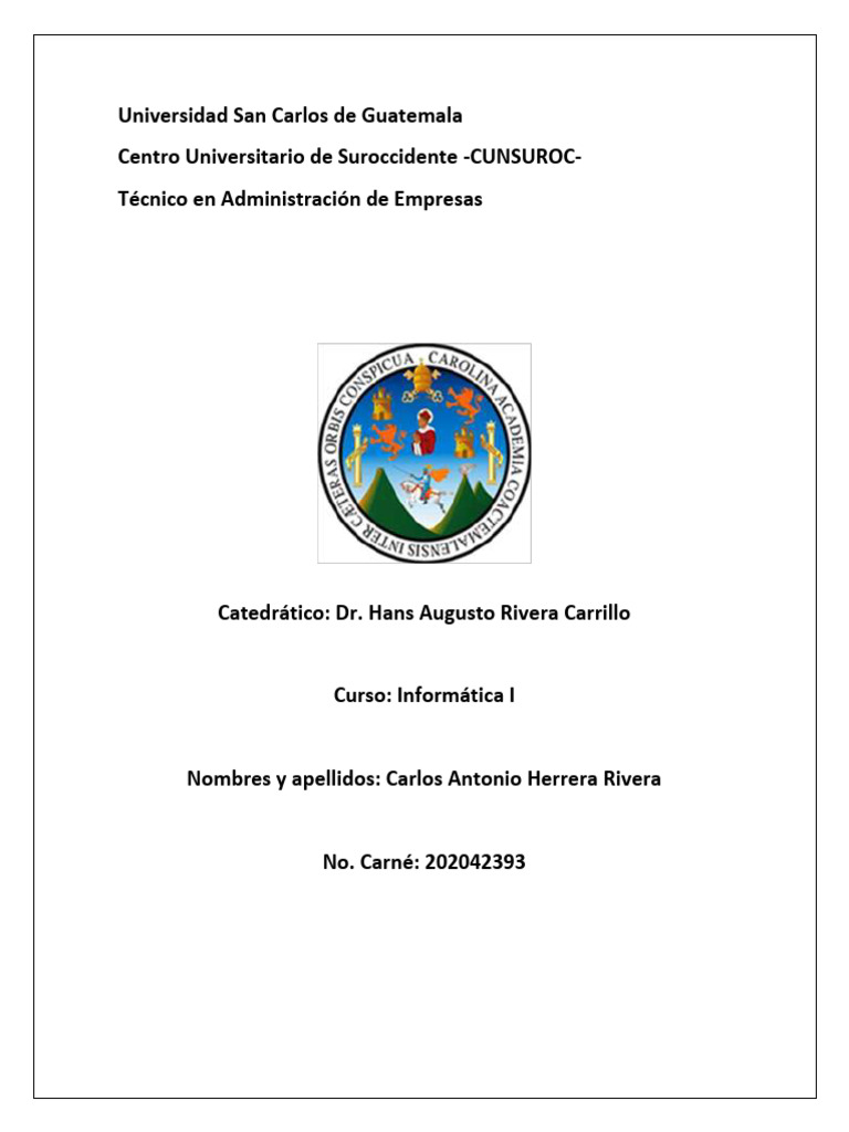 Algoritmos Informatica I | PDF