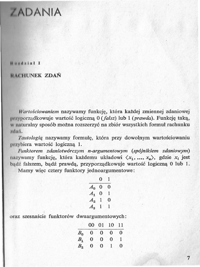 Elementy Logiki I Teorii Mnogosci W Zadaniach - W. Marek, J. Onyszkiewicz | PDF