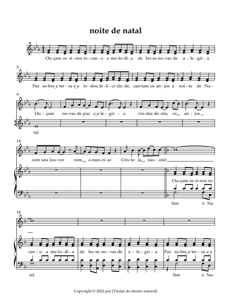 Noite de Natal - Partitura Inteira | PDF