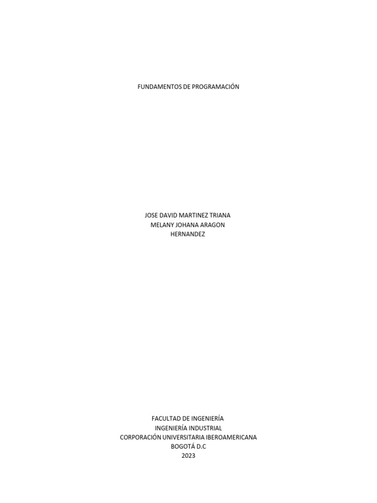 ACTIVIDAD 5 FUNDAMENTO DE PROGRAMACION | PDF