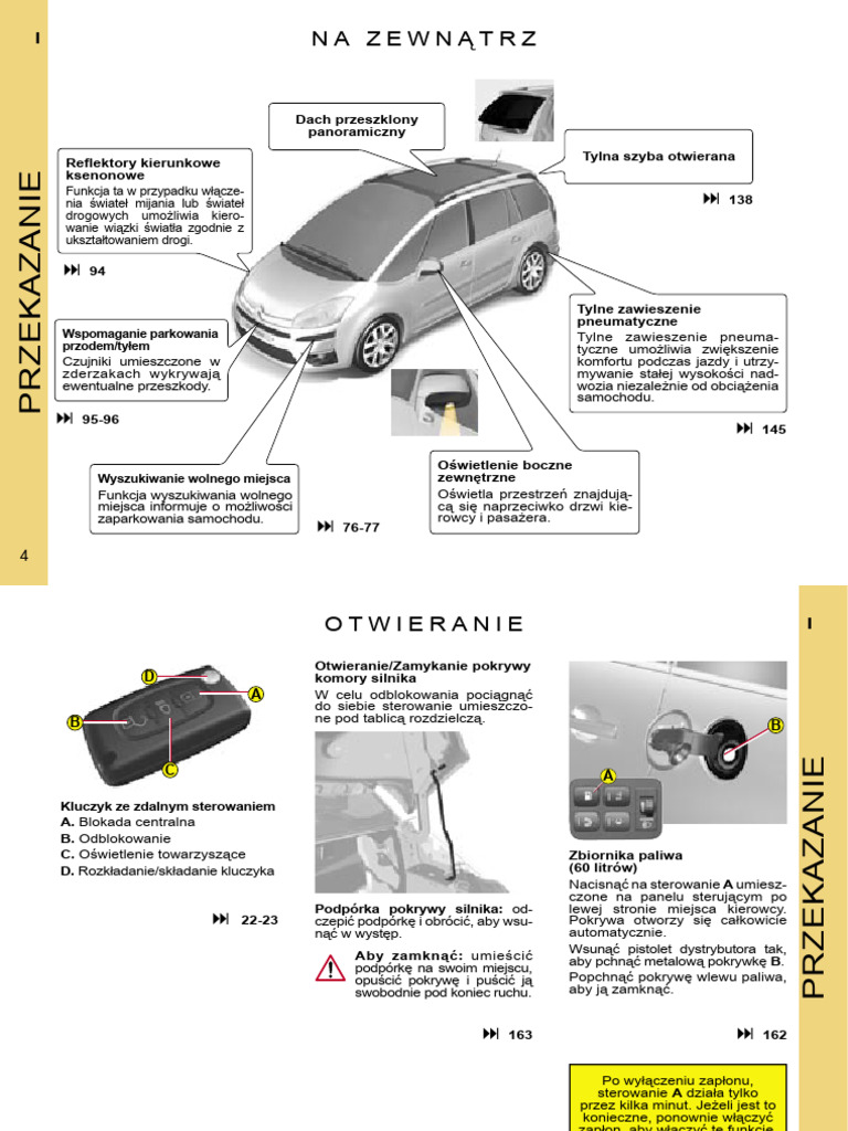 Citroen C4 Picasso I 1 Instrukcja Obs - Ugi PL (Plik PDF | PDF