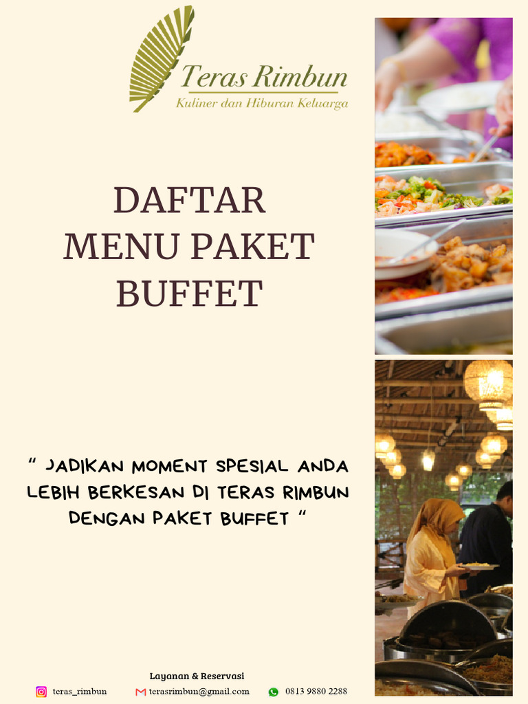 Menu Buffet 2024 Rev | PDF