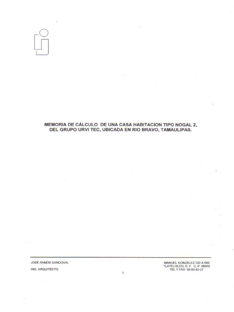 Memoria Calculo Nogal | PDF