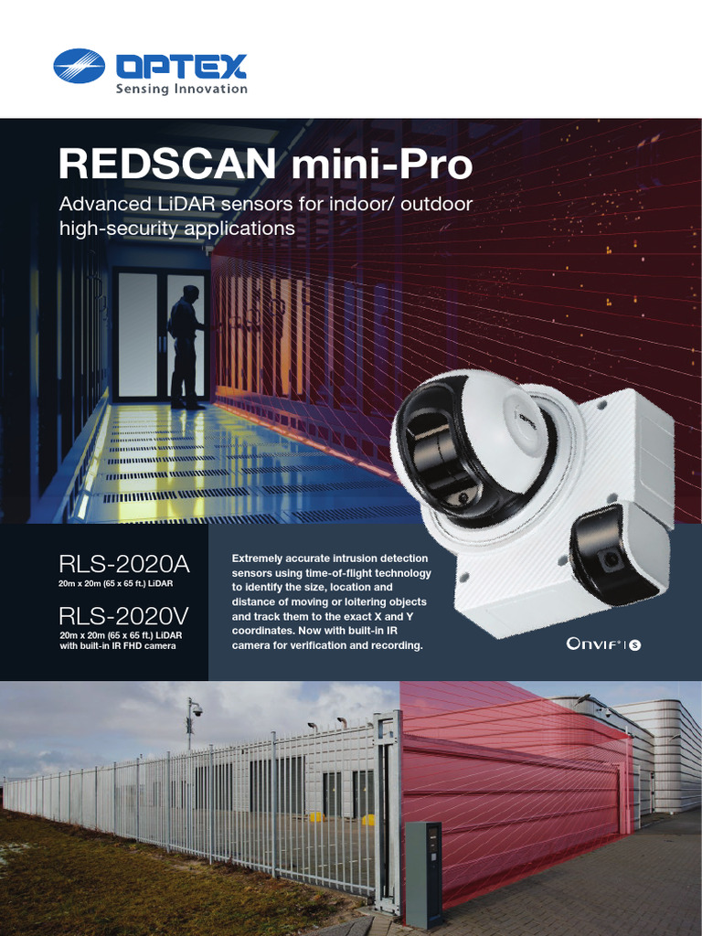 Optex Redscan Mini Pro Datasheet en Web - 2023 10 04 103505 - Ymsw | PDF