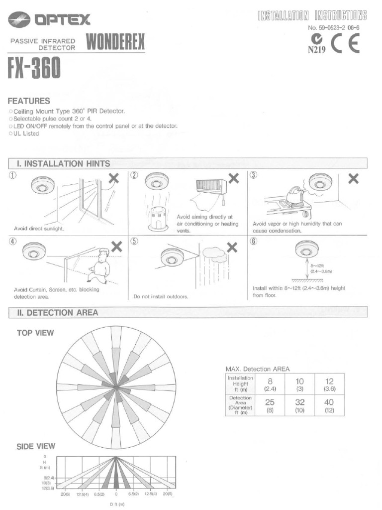 Optex FX 360 Manual en | PDF