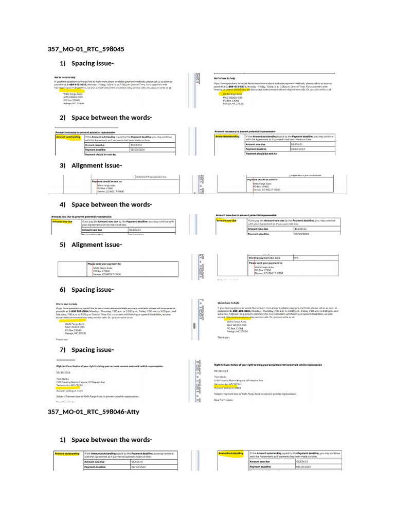 Defects RTC MO-01 | PDF