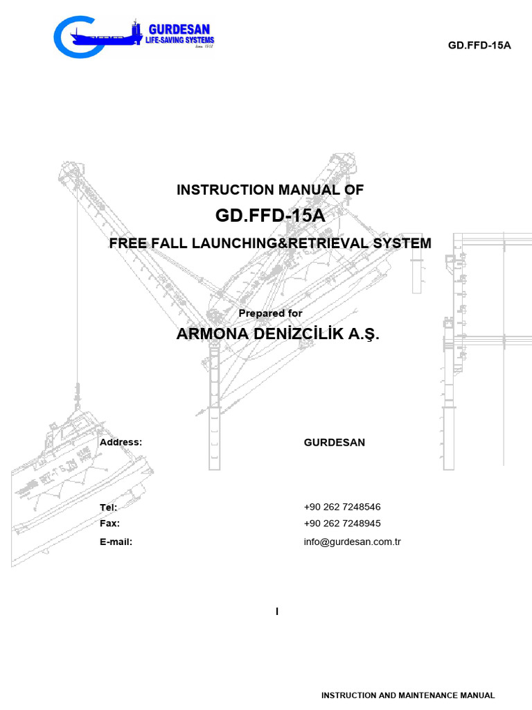 Gürdesan Free Fall Launching&Retrieval System GD - FFD-15A | PDF