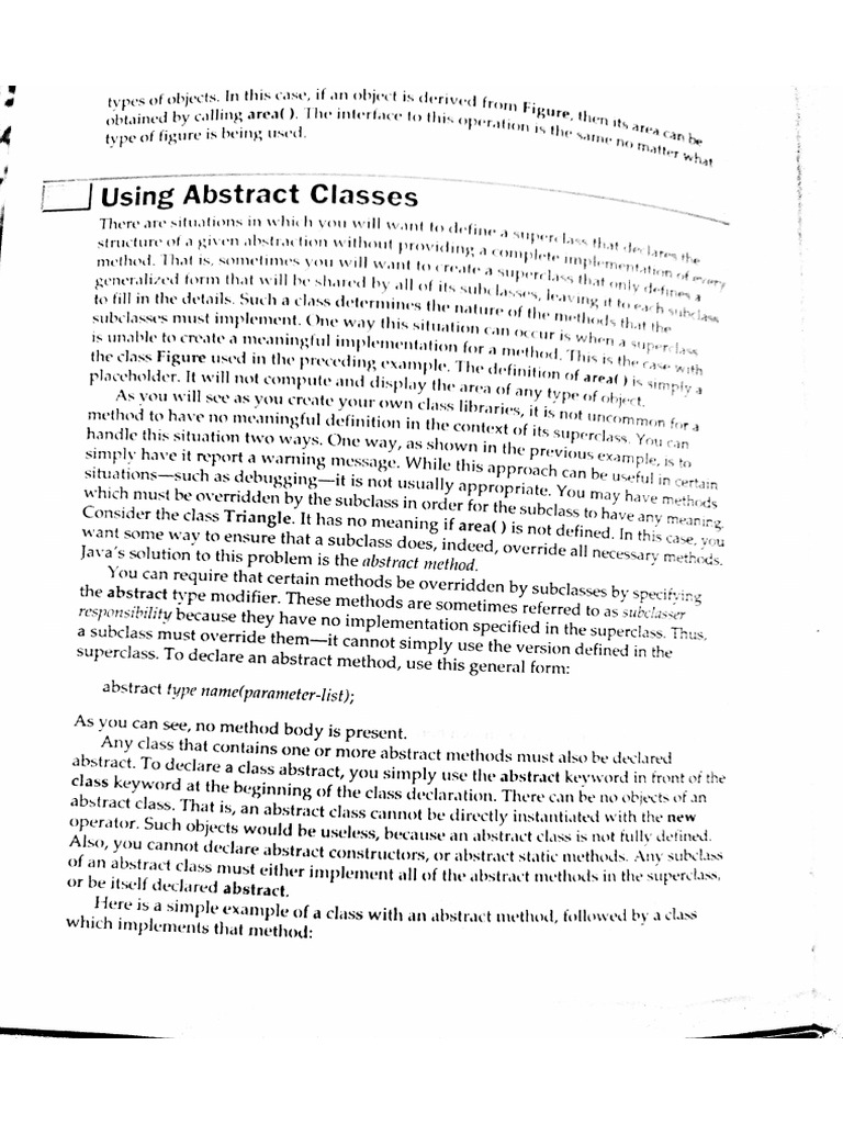 Abstract Class and Method, Overriding Using Abstract Class | PDF