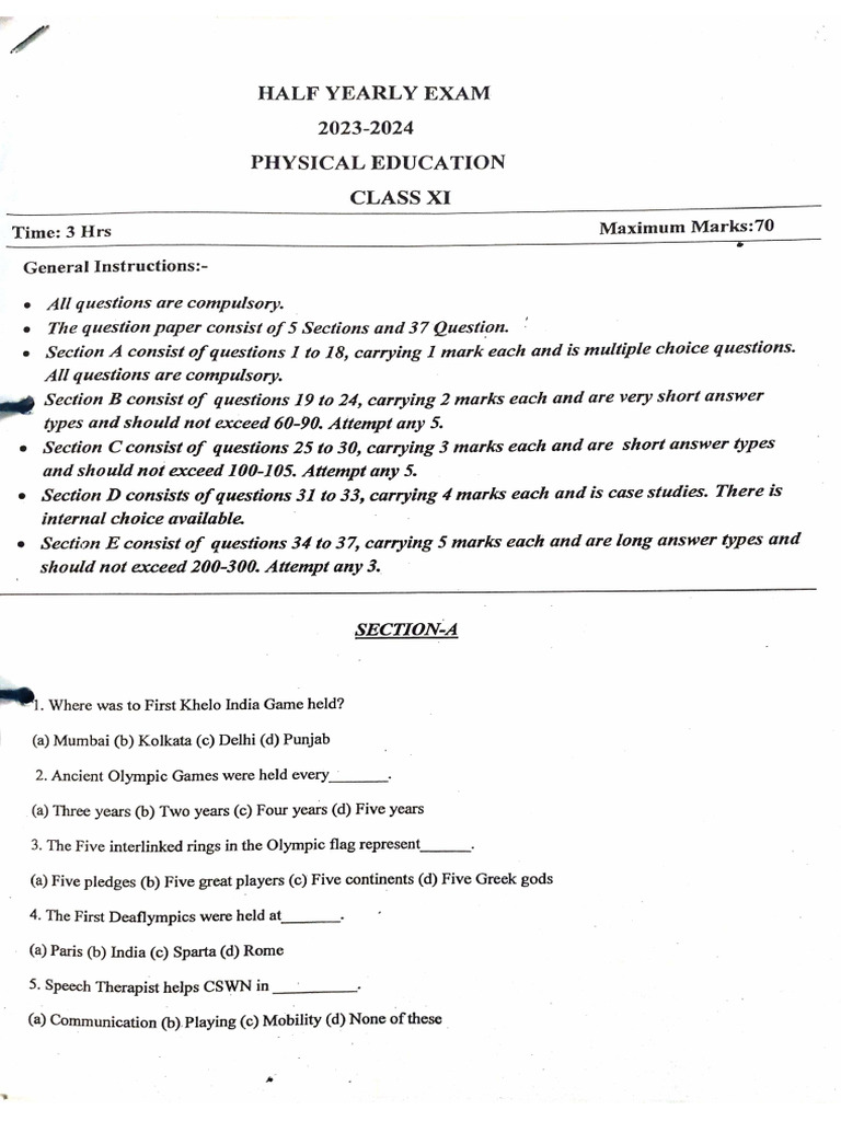 CCBSSS PYQ 11th | PDF