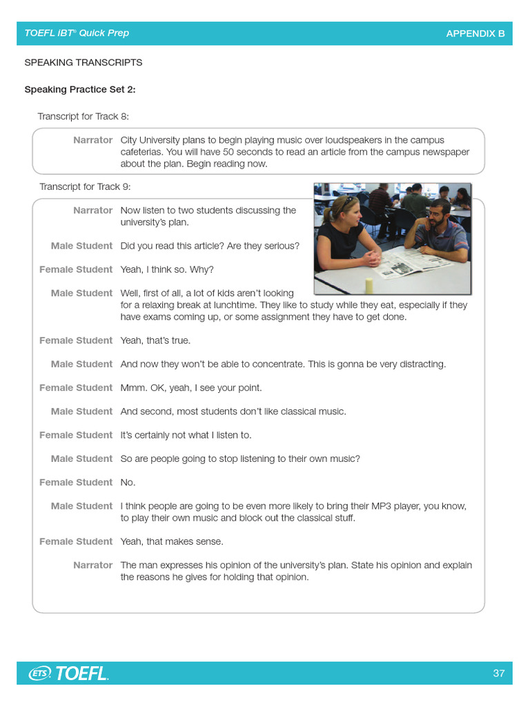 Speakingtask 3 Script | PDF