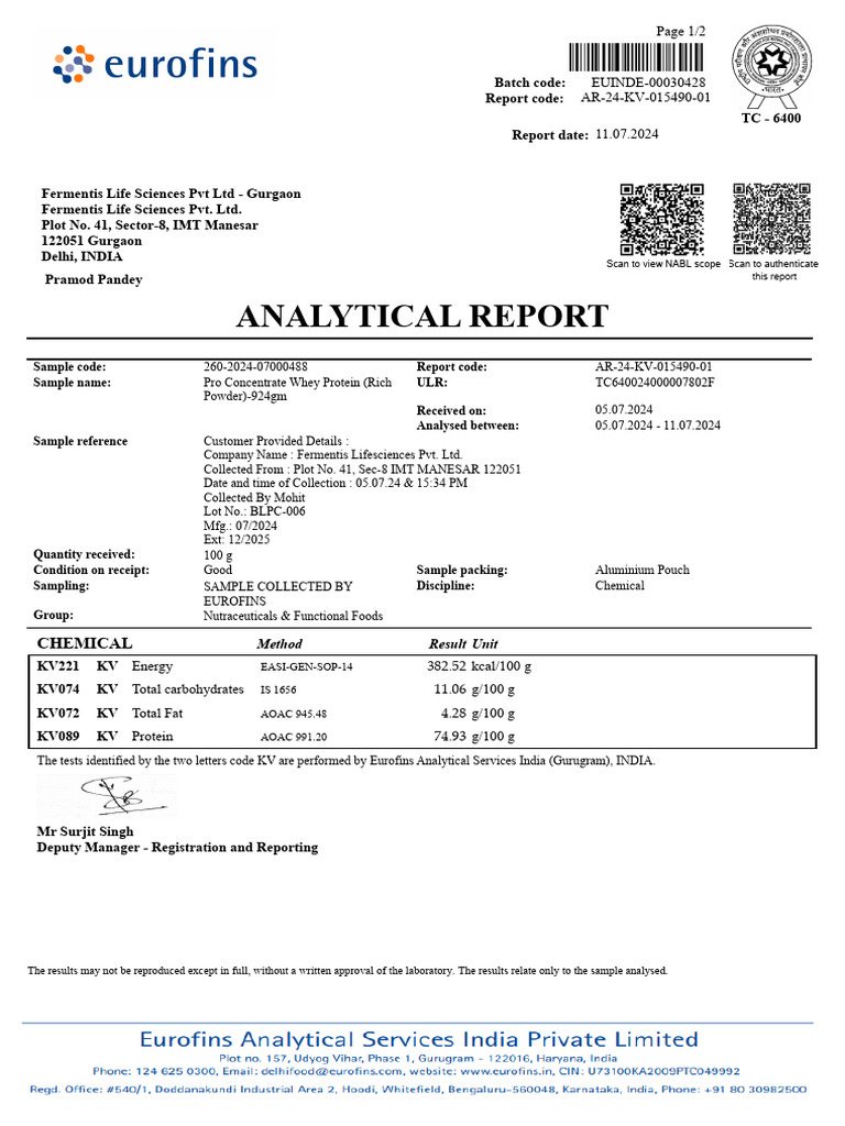 Pro Concentrate - Mango Report | PDF