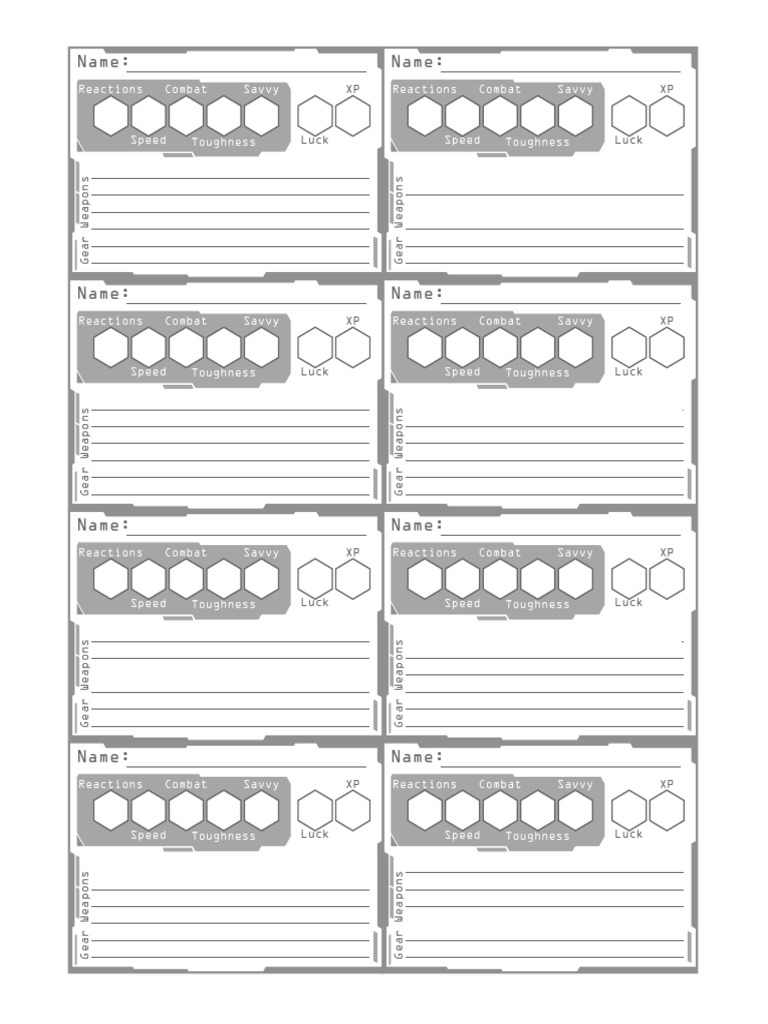 5PCharacterSheet Vs22 02 Form | PDF