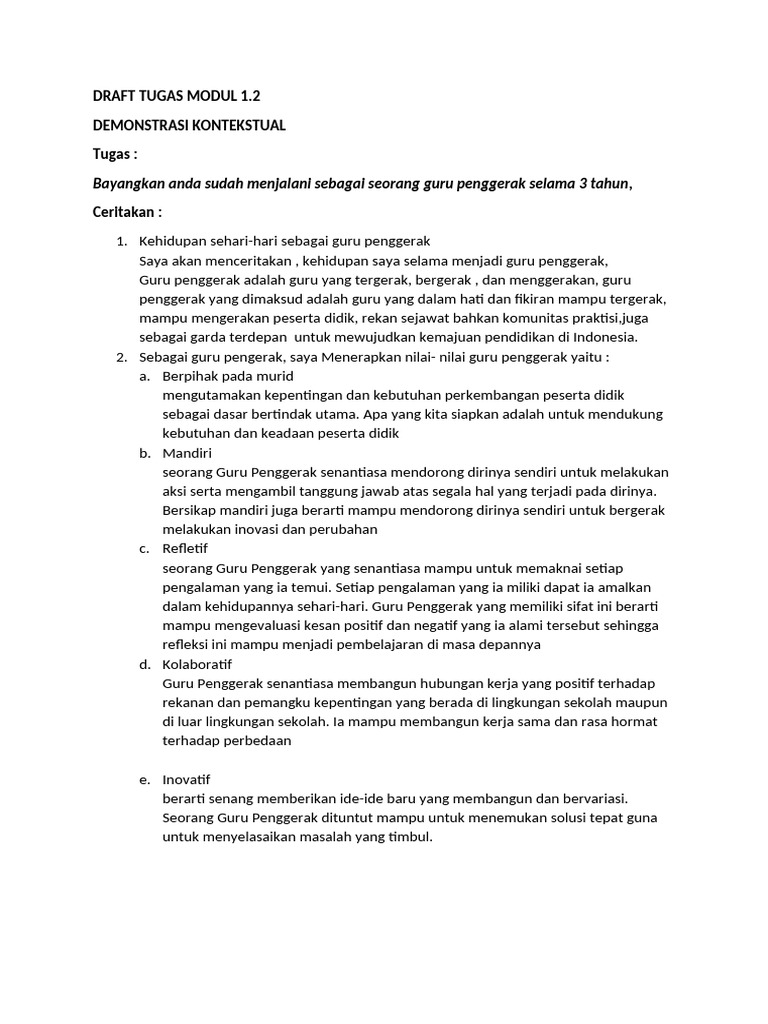Draft Tugas Modul 1 | PDF