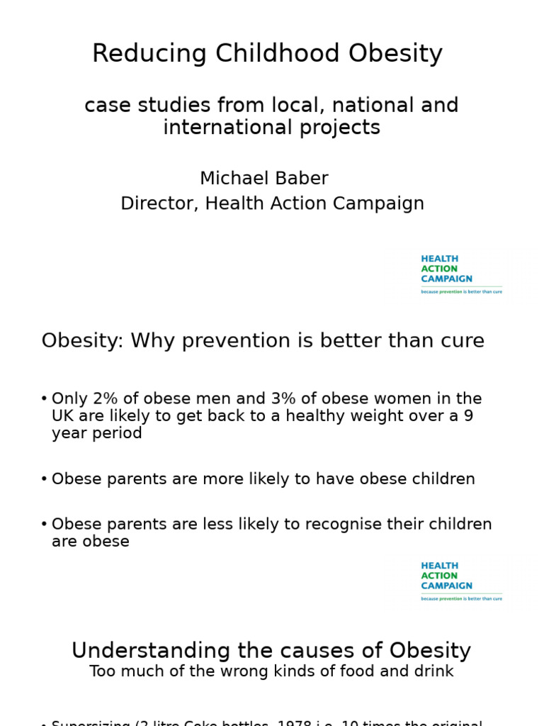 Tackling Childhood Obesity | PDF