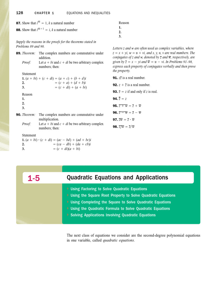 Quadratic Equations Pdf Quadratic Equation Equations