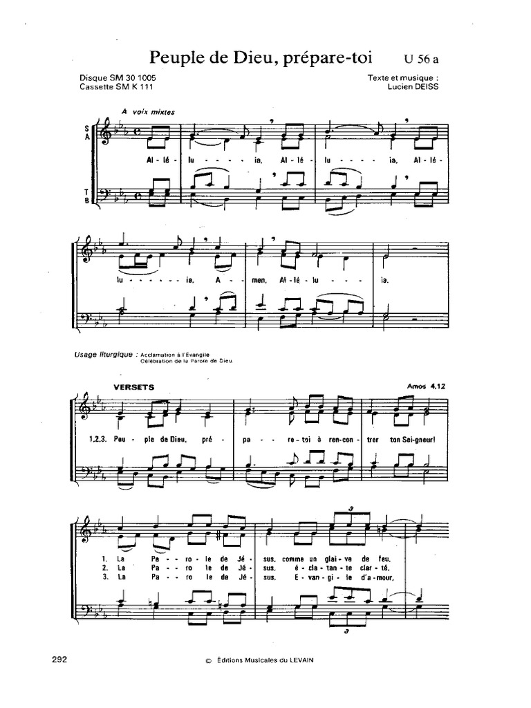 Peuple de Dieu Prépare Toi Lucien Deiss | PDF